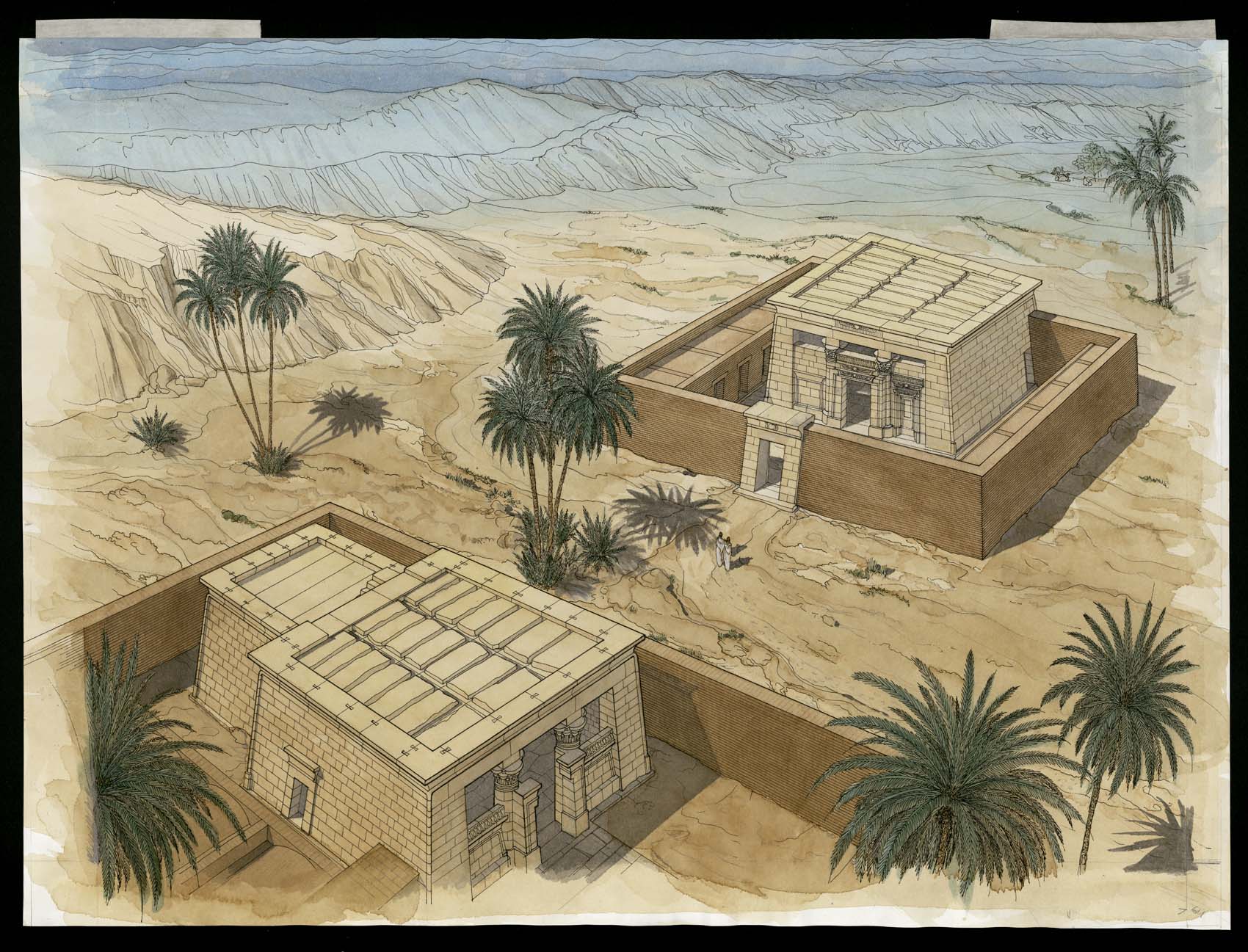 Taffa, les temples - Jean-Claude Golvin